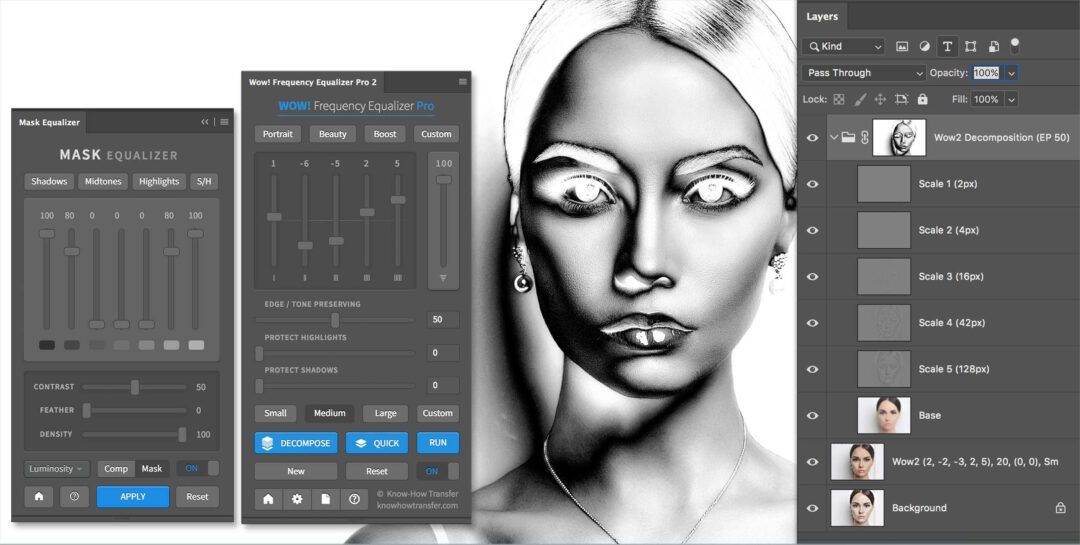 MASK Equalizer Luminosity Mask Plugin for Photoshop